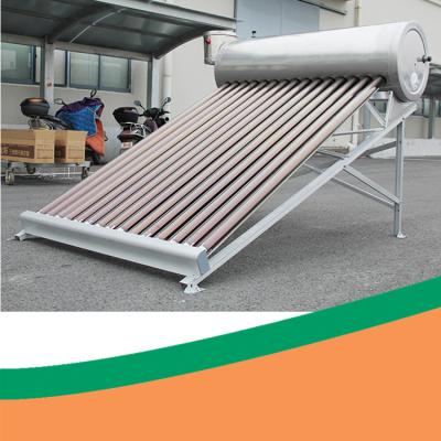 China SS304 Low Pressure Solar Water Heater 200L 30 Tube Hot Water System for sale