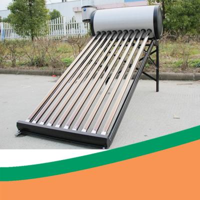 China Color Steel Solar Thermal System 58mm 1800mm Vacuum Tube Low Pressure Solar Water Heater 100L to 500L for sale