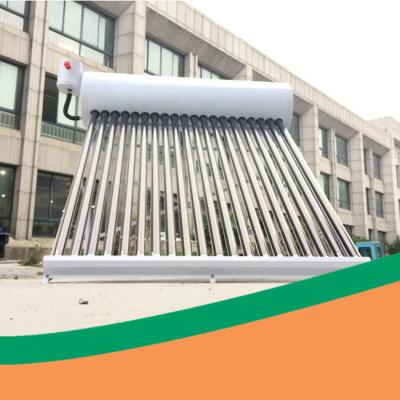 China Color Steel 20 Tube Compact Solar Water Heater 200L Low Pressure Non Pressure System for sale