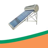 China ISO INMETRO Unpressurized Evacuated Tube Solar Water Heater 58mm 1800mm 100L-500L for sale