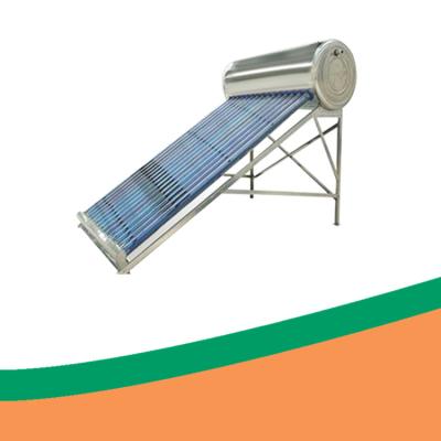 China ISO INMETRO Unpressurized Evacuated Tube Solar Water Heater 58mm 1800mm 100L-500L for sale
