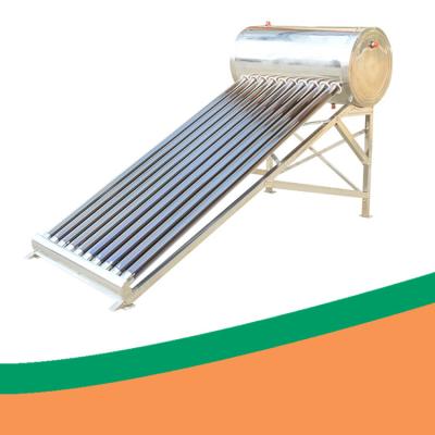 China Integrated Vacuum Tube Stainless Steel Tank Solar Water Heater 58mm 1800mm 100L-500L for sale