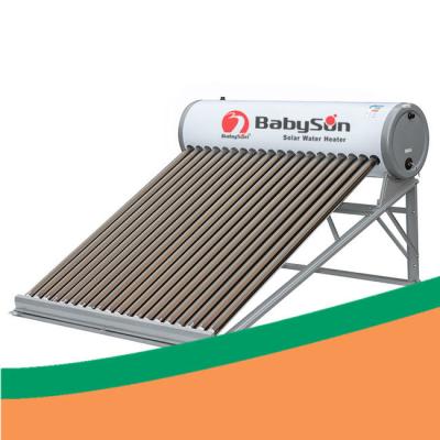 China Non-Pressure Solar Water Heater 58mm 1800mm Vacuum Tube 100L to 500L Home System for sale
