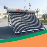 China Open loop unpressurized evacuated tube commercial solar water heater for sale