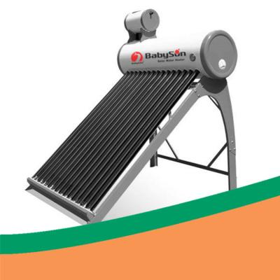 China Low Pressure Solar Water Heater with Auxiliary Tank 58mm 1800mm Vacuum Tubes 100L-500L for sale