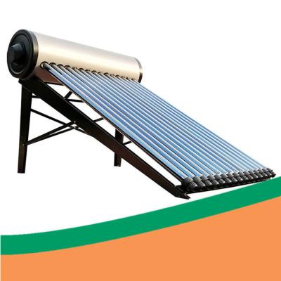 China Non-Pressure Solar Water Heater 58mm x 1800mm Tubes 100L-500L Painted Steel Tank for sale