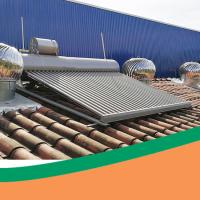 China Non-Pressure Vacuum Tube Solar Water Heater 58mm 1800mm with Assistant Tank for Brazil for sale