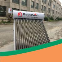 China Freestanding Solar Domestic Hot Water System 58mm 1800mm Evacuated Tube 100L to 500L Low Pressure for sale