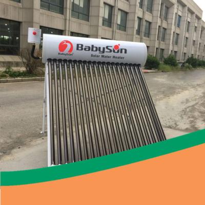 China Freestanding Solar Domestic Hot Water System 58mm 1800mm Evacuated Tube 100L to 500L Low Pressure for sale