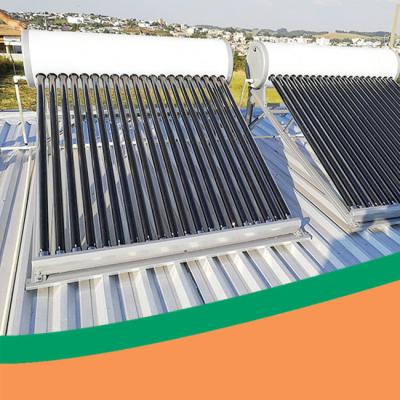China CE ISO Certified Low Pressure Solar Water Heater 58mm 1800mm Vacuum Tube 100L to 500L Home Use for sale