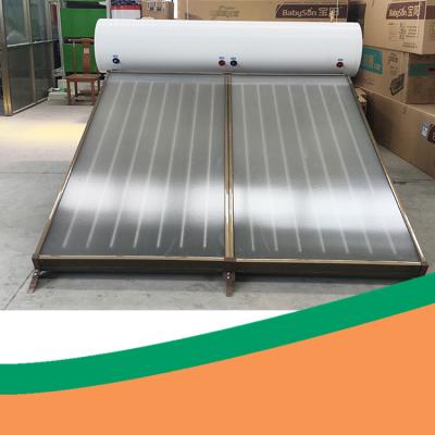 China CE Approved 250 Ltr Flat Plate Solar Collector SUS304 Solar Geyser for sale