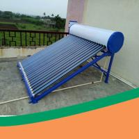 China Freestanding 150L Stainless Steel Compact Solar Hot Water Heater 58mm 1800mm Tubes for sale