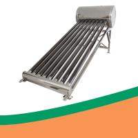 China SUS304 Stainless Steel 10 Tube Solar Water Geyser 100 Litres Non Pressure Solar Heater for sale