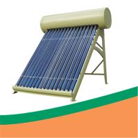 China Solar Water Heater 12 Tubes 120L Evacuated Tube Pressurized Geyser for Family Use for sale