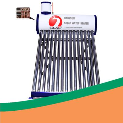 China 10 Person 500L 304SS Flat Roof Solar Water Heater with 58mm 1800mm Vacuum Tubes for sale
