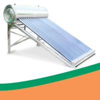China Compact Stainless Steel Solar Water Heater 200L with 58mm Vacuum Tubes for Home Use for sale
