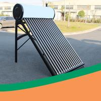 China Galvanized Steel Solar Water Heater 58mm 1800mm Vacuum Tube 100L Low Pressure Open Loop for sale