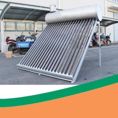 China 150L 200L Evacuated Tube Solar Water Heater 58mm 1800mm Low Pressure Solar Hot Water System for sale