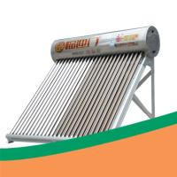 China Silver Titanium 200L Vacuum Tube Solar Hot Water Heater with 58mm Tubes for sale