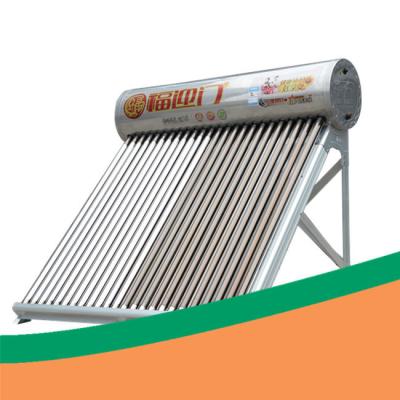 China Silver Titanium 200L Vacuum Tube Solar Hot Water Heater with 58mm Tubes for sale