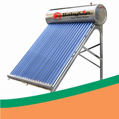 China Non Pressure Solar Water Heater 180L 58mm Vacuum Tube Compact Energy Saving for sale