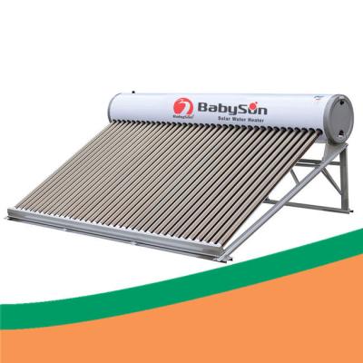 China Galvanized Steel Solar Water Heater 200L Thermosiphon System with 58mm Vacuum Tubes for sale