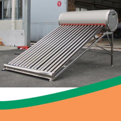 China SUS304 Stainless Steel Low Pressure Solar Water Heater 100L 10 Tube Non-Welding for sale