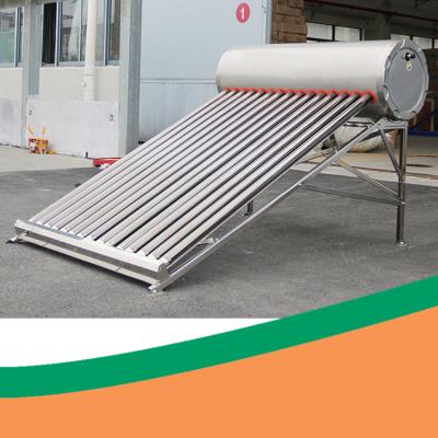 China Painted Steel Low Pressure Solar Water Heater 60L 58mm Vacuum Tube for sale
