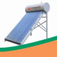China Color Coated Steel 200L High Pressure Solar Water Heater with 58mm Vacuum Tubes for sale
