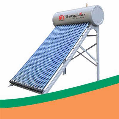China Color Coated Steel 200L High Pressure Solar Water Heater with 58mm Vacuum Tubes for sale