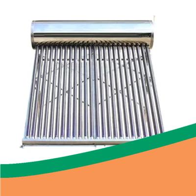 China SUS304 Stainless Steel 100L Vacuum Tube Solar Water Heater Non Welding Low Pressure for sale