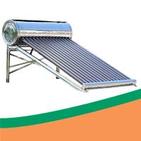 China Non Welding 500L Low Pressure Solar Water Heater SUS304 58mm Tubes for sale