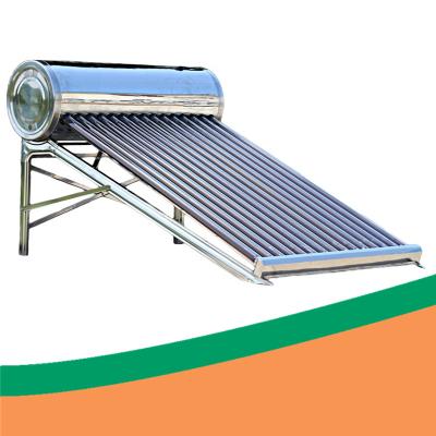 China Non Welding 500L Low Pressure Solar Water Heater SUS304 58mm Tubes for sale