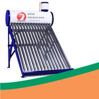 China 100L Thermosiphon Low Pressure Galvanized Steel Solar Water Heater Non Welding 58mm 1800mm for sale