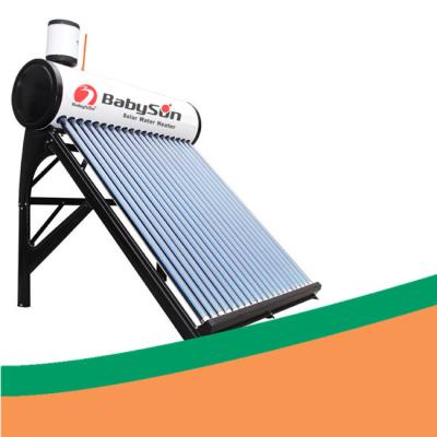 China Rooftop 200L Vacuum Tube Solar Water Heater SUS 304 Stainless Steel Tank for sale