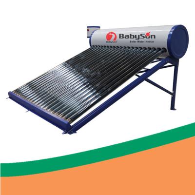 China 50mm PUF Low Pressure Solar Water Heater 60L with Assistant Tank for sale