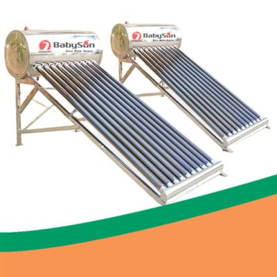 China SUS304 Solar Domestic Hot Water System 58mm 1800mm Vacuum Tube Low Pressure for sale