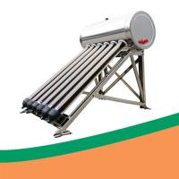 China INMETRO Vacuum Tube Solar Water Heater Galvanized Steel 6 Tubes 200L for sale