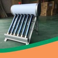 China INMETRO Vacuum Tube Solar Water Heater Galvanized Steel 6 Tubes 200L for sale
