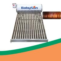 China 300L Copper Pipe Solar Water Heater 304 Stainless Steel Tank 58mm Vacuum Tubes for sale