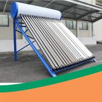 China SUS316 Non Pressure Solar Water Heater 120L Galvanized Steel Vacuum Tube for sale