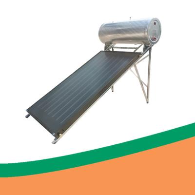 China 80L Flat Plate Solar Collector 45 Degree Commercial Solar Water Heater 304 Stainless Steel for sale