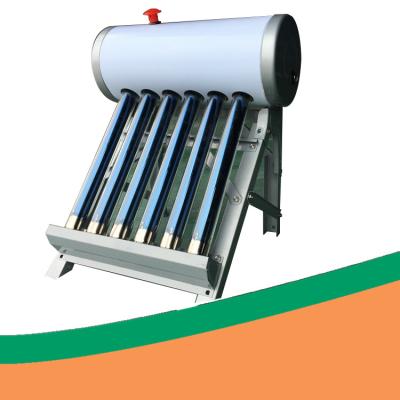 China CE Galvanized Steel Vacuum Solar Water Heater 304 Stainless Steel 6 Tubes for sale