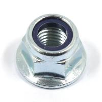 China ISO7043 Hex Flange Lock Nut Zinc Plated Steel Nylon Self Locking Flange Nut for sale