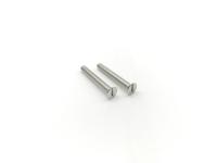 China 304 Stainless Steel Machine Screws ISO2009 Slotted Flat Head Machine Screw for sale