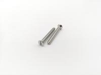 China 304 Stainless Steel Machine Screws ISO2009 Slotted Flat Head Machine Screw for sale