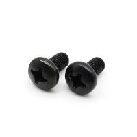 China Small 18-8 Stainless Steel Machine Screws Black Zinc Phillips Round Head Machine Screw for sale
