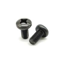 China Small 18-8 Stainless Steel Machine Screws Black Zinc Phillips Round Head Machine Screw for sale