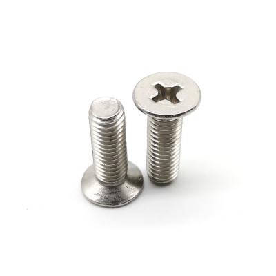 China 316 Stainless Steel Countersunk Phillips Machine Screws A4-70 DIN 965 Screw for sale
