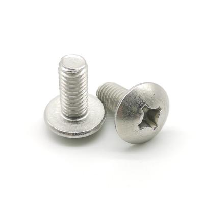 China JIS B1111 Stainless Steel Machine Screws 316L Cross Recessed Drive Mushroom Head for sale